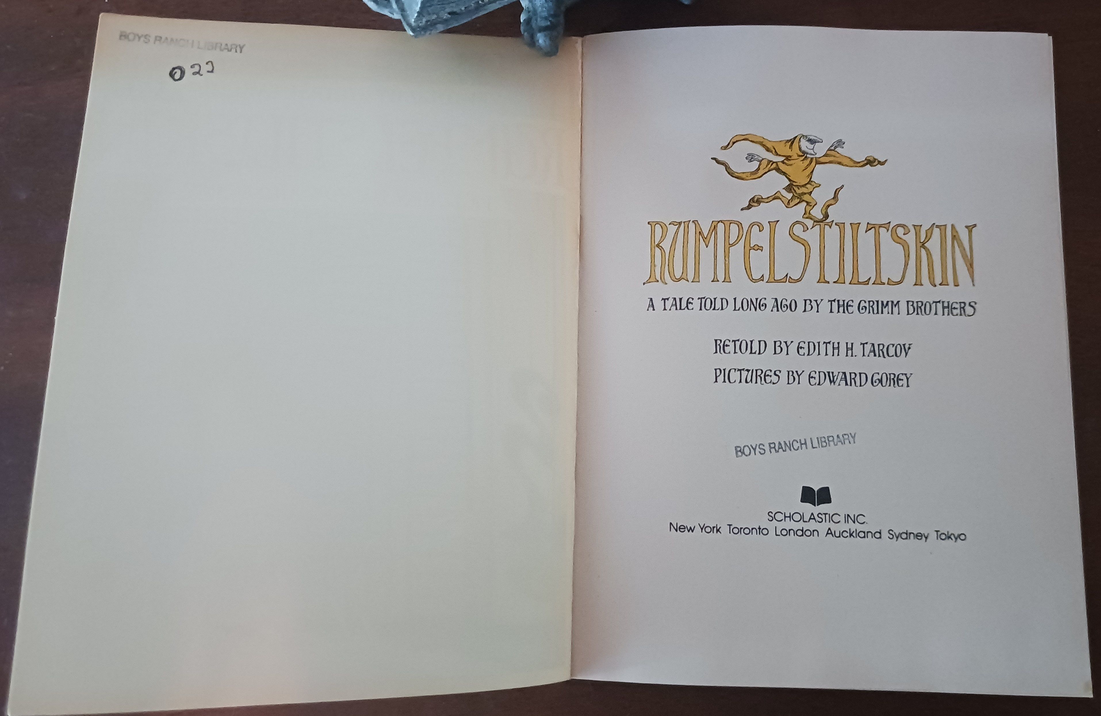 Rumpelstiltskin (book & record) by Tarcov, Edith H.; Gorey, Edward ...