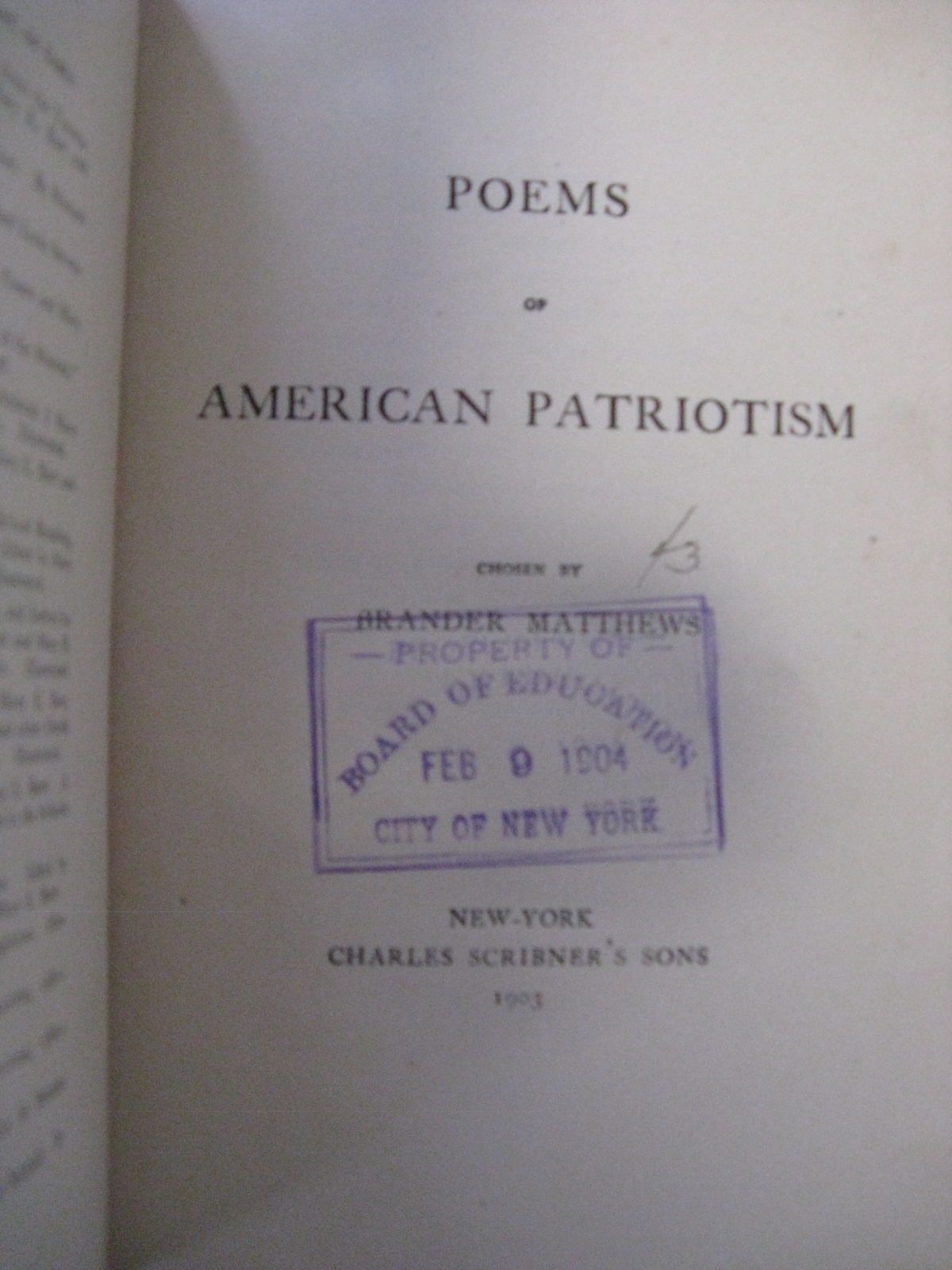 Poems of American Patriotism by Brander Matthews - 1903 - from Stacking ...