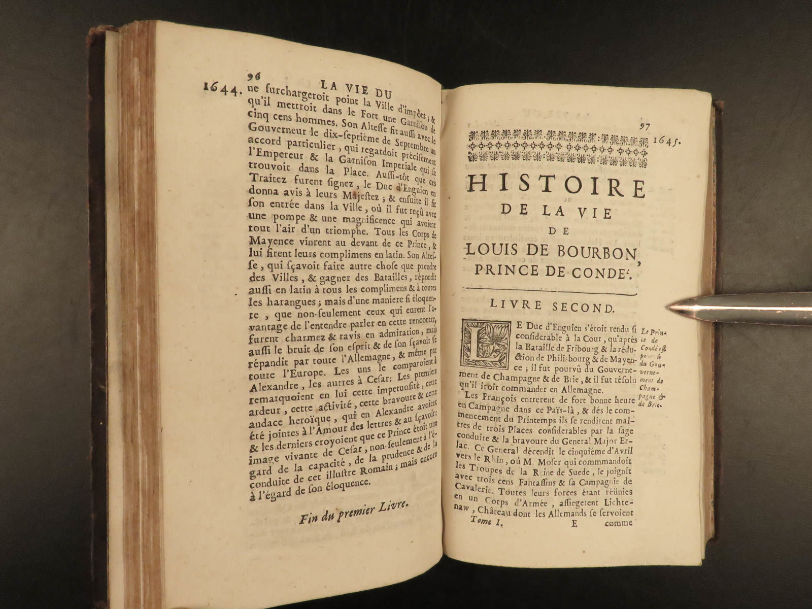 1694 1st ed Life Louis of Bourbon Prince of Conde Huguenot v Catholic ...