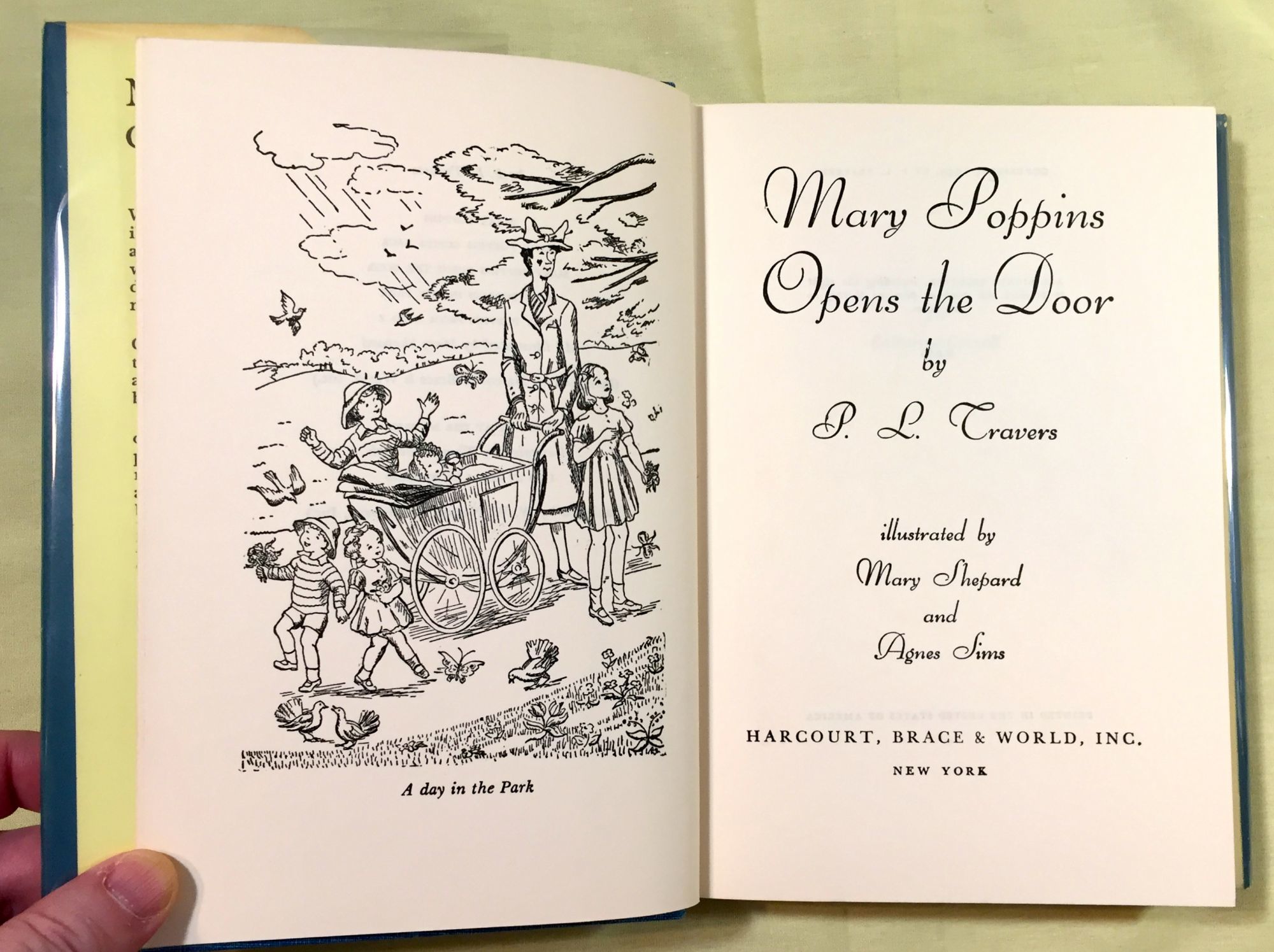MARY POPPINS OPENS THE DOOR; by P. L. Travers / Illustrated by Mary ...