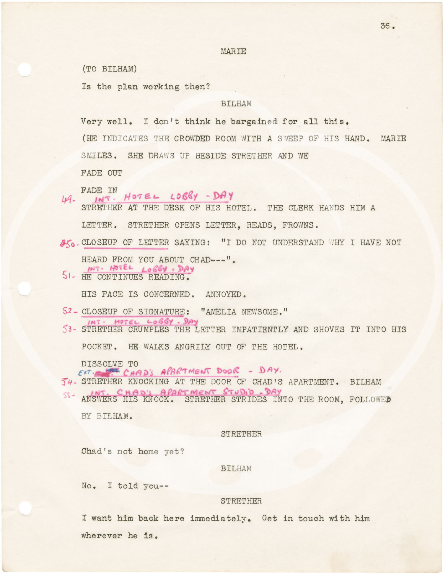 The Ambassadors (Archive of three original screenplays from the 1951 ...