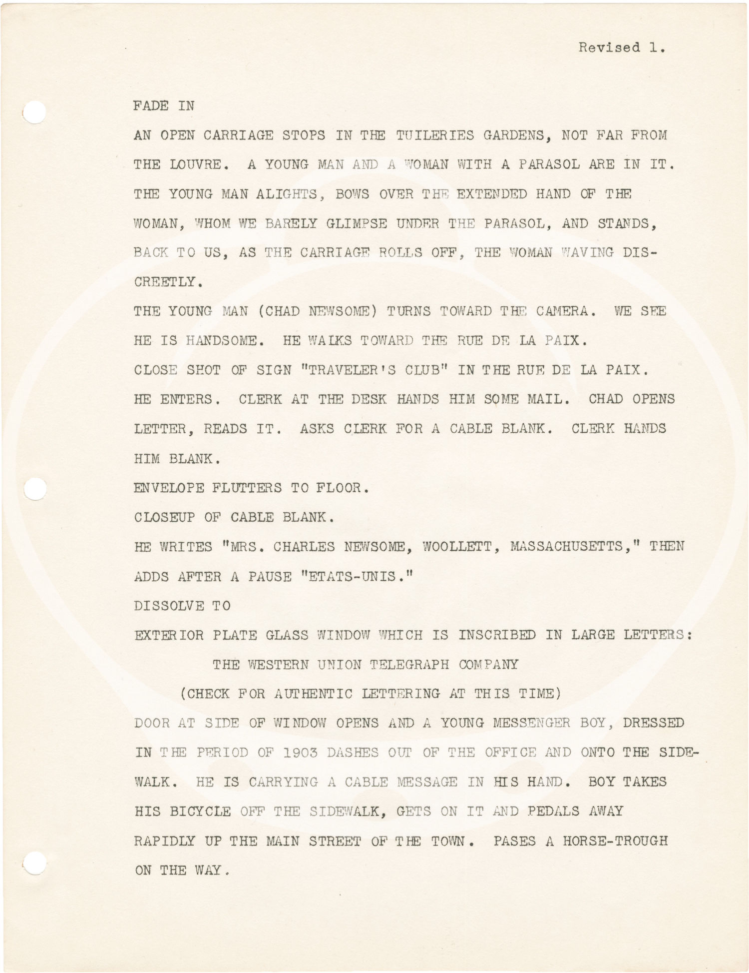 The Ambassadors (Archive of three original screenplays from the 1951 ...