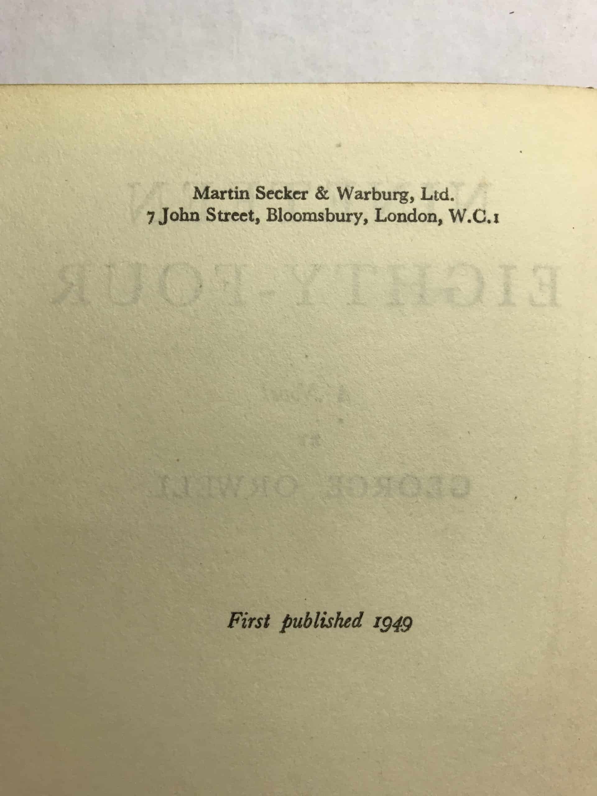 Nineteen Eighty-Four [1984] - in the green wrapper by Orwell, George ...