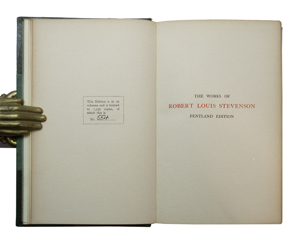 Works of Robert Louis Stevenson [Pentland Edition] by STEVENSON, Robert ...