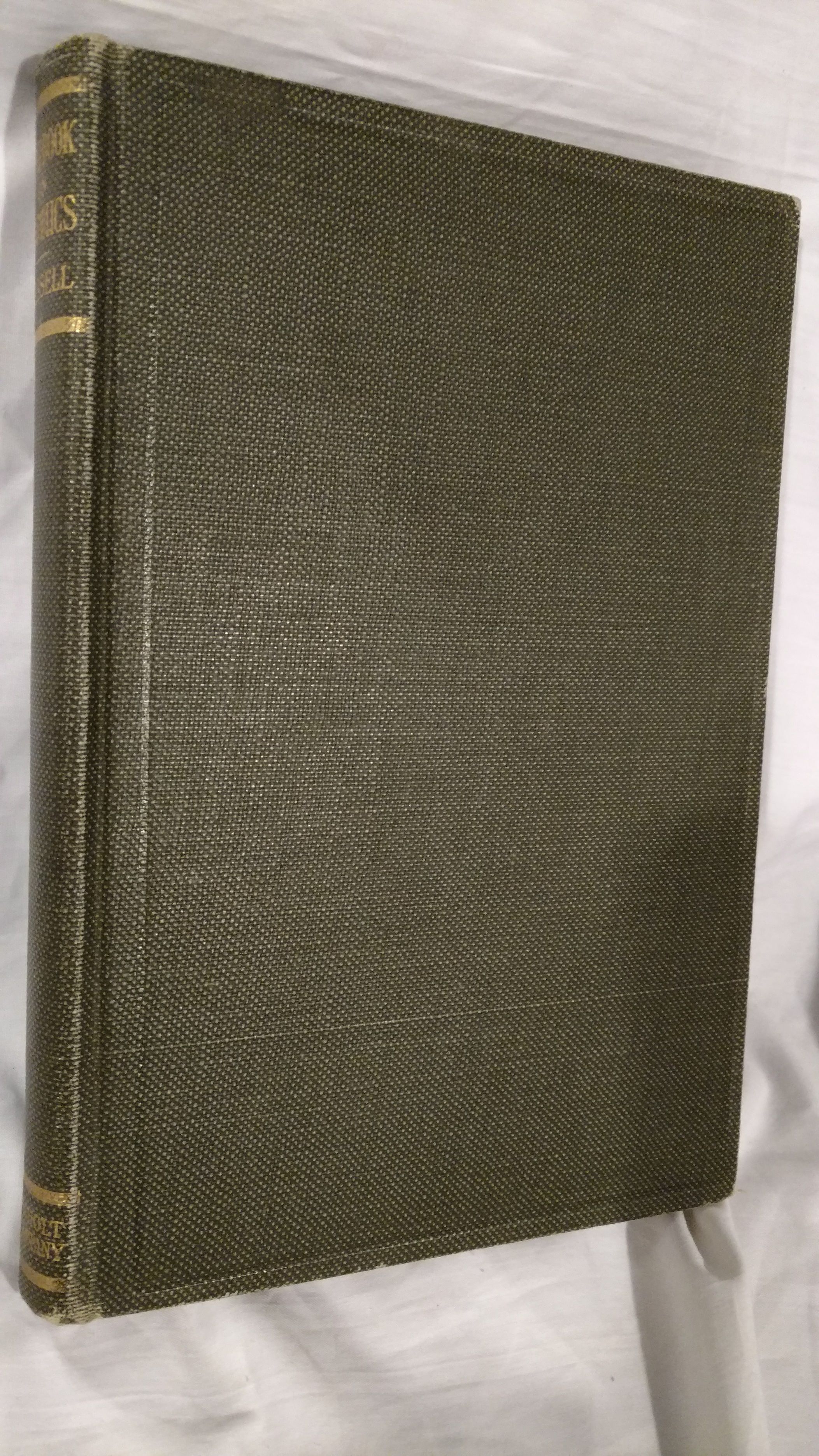 TEXT-BOOK ON HYDRAULICS by GEORGE E. RUSSELL | Hardcover | 1912 | HENRY ...