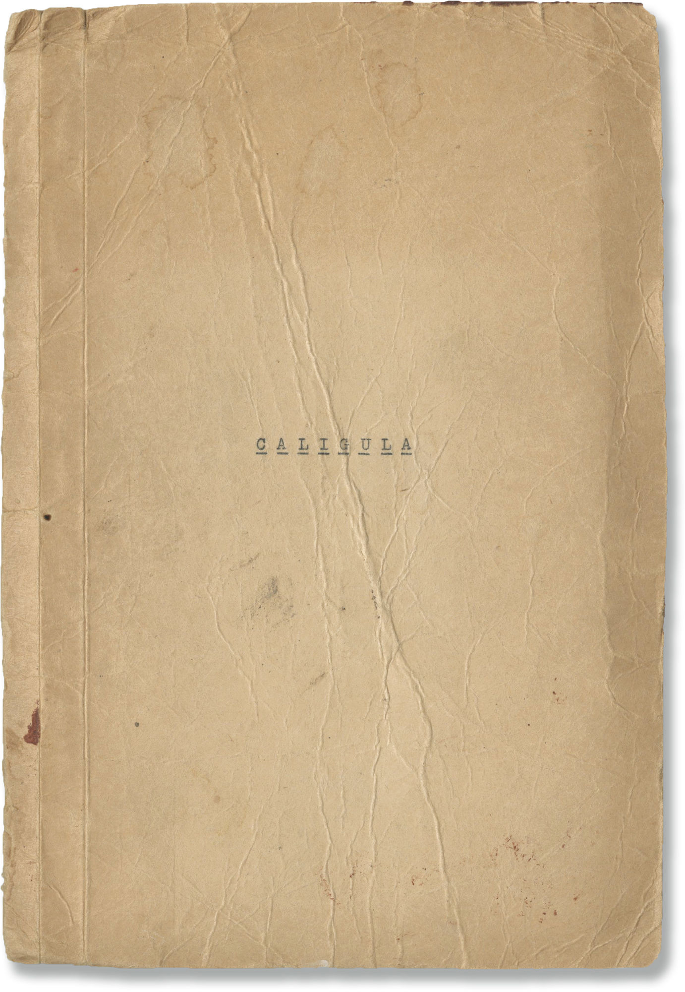 BIBLIO | Caligula (Original English language script for the 1944 play ...