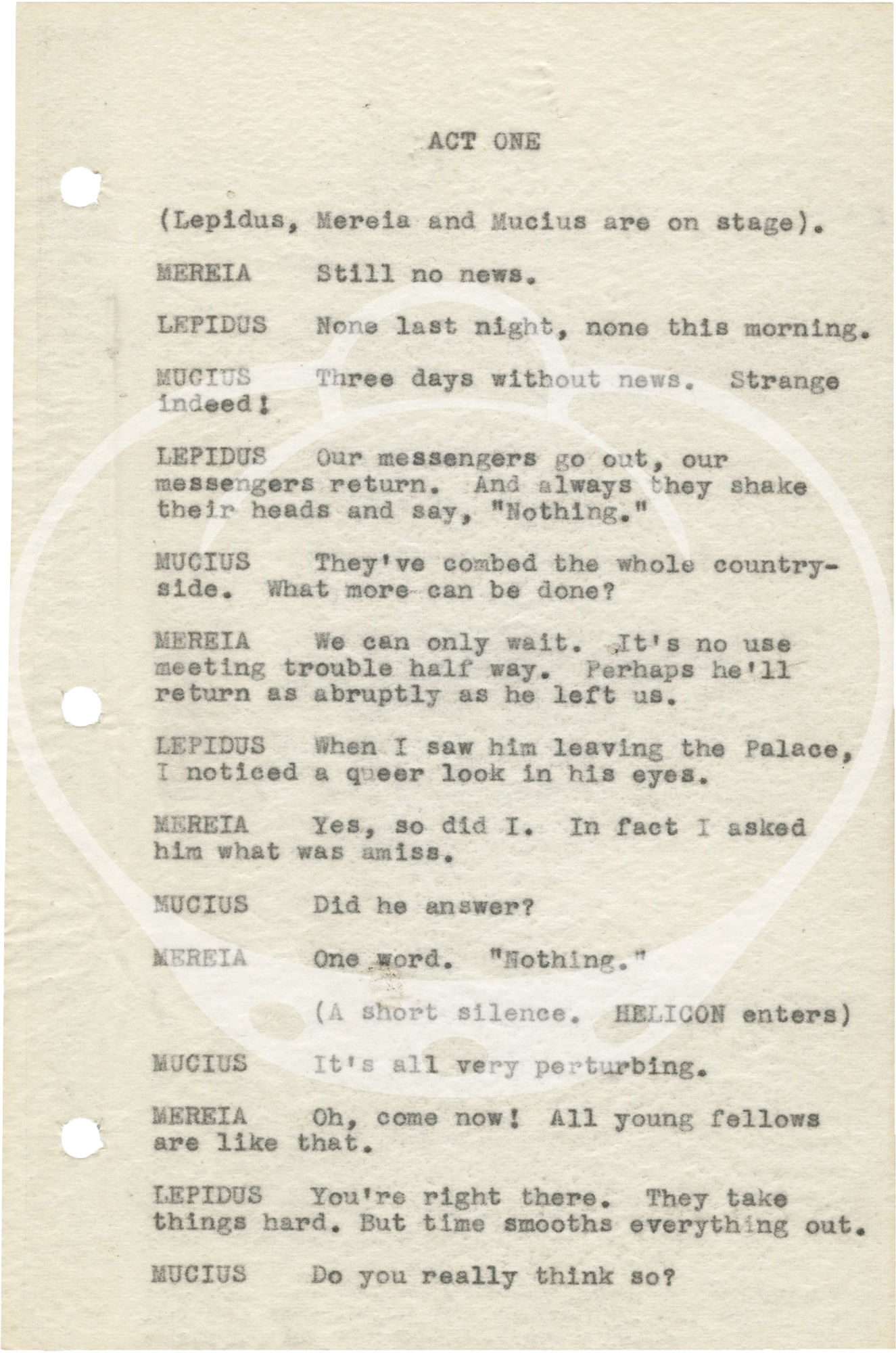 BIBLIO | Caligula (Original English language script for the 1944 play ...