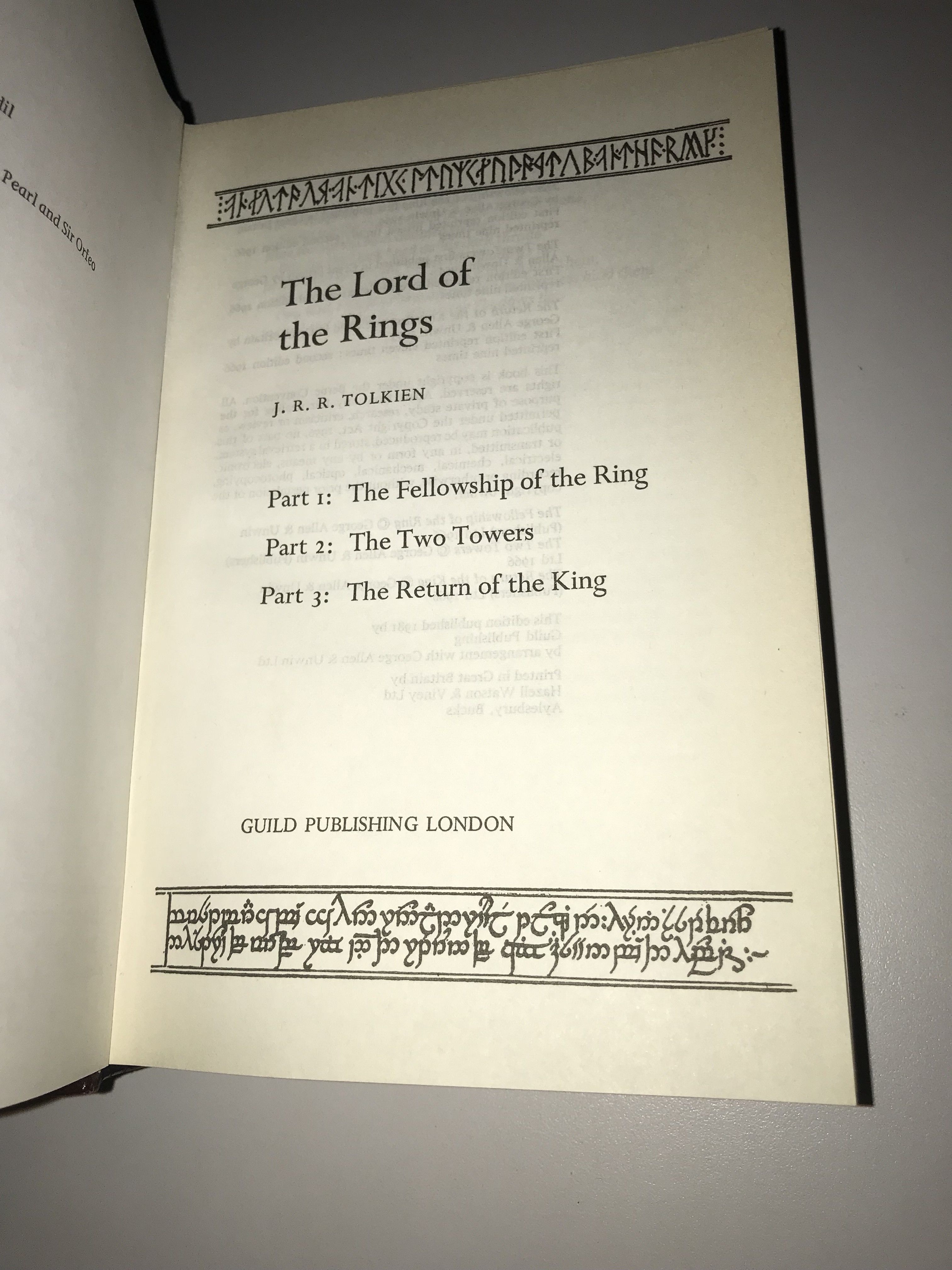 Stunning the lord of the rings Tolkien Tolkien by Tolkien - Hardcover ...