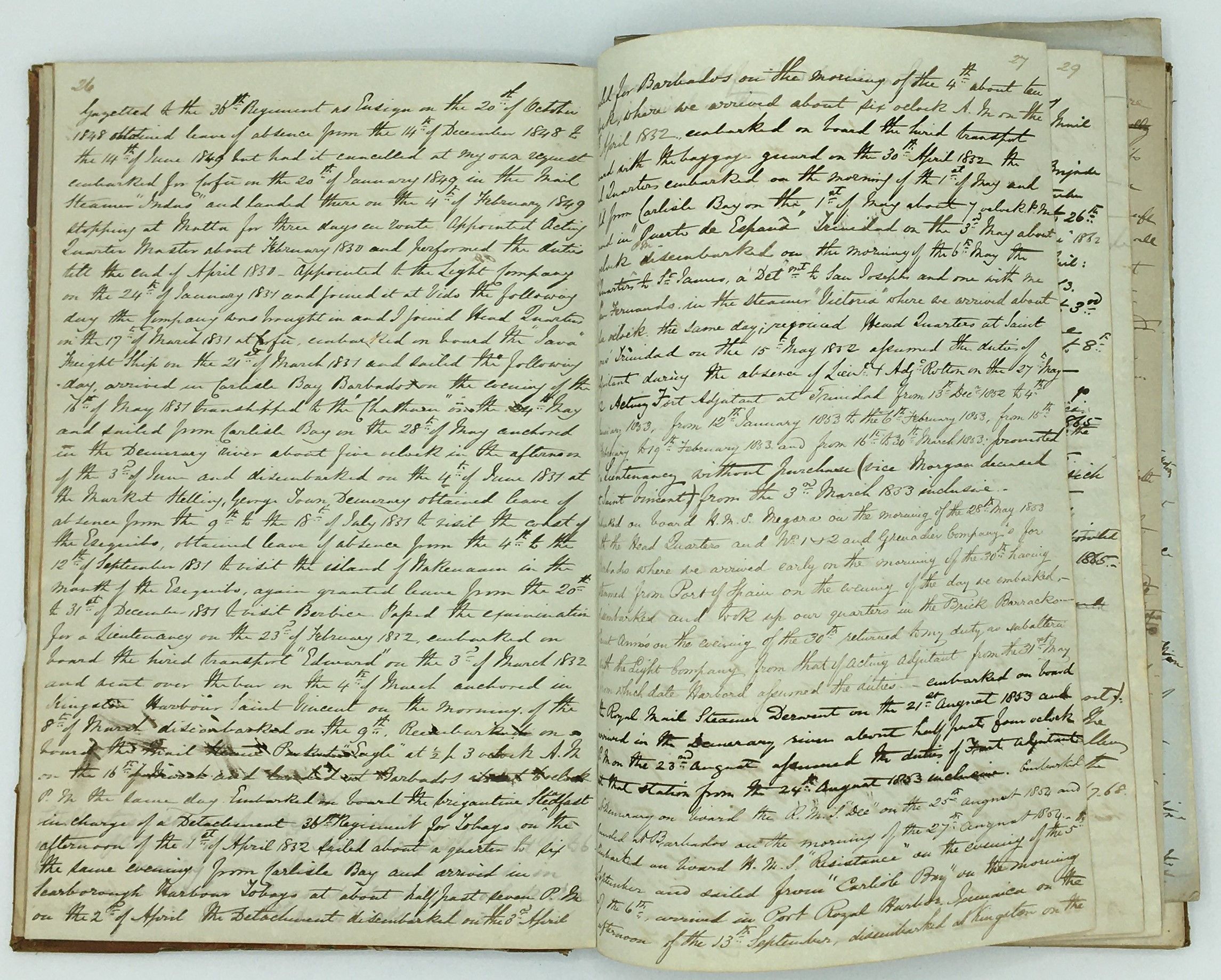 SOLDIER'S COMMONPLACE BOOK WRITTEN WHILST STATIONED IN BRITISH GUIANA ...