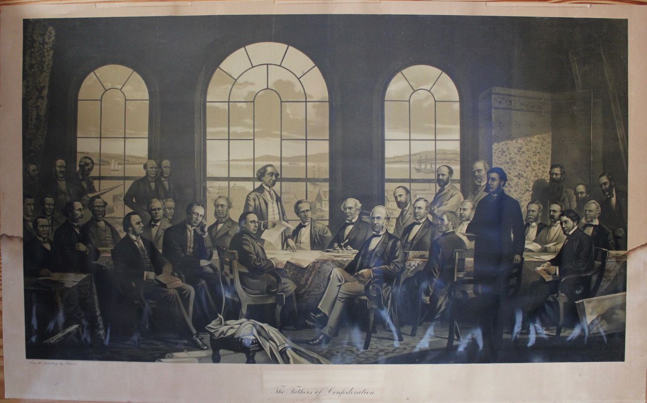 Fathers of Confederation print by HARRIS, Robert (1849-1919) (artist ...