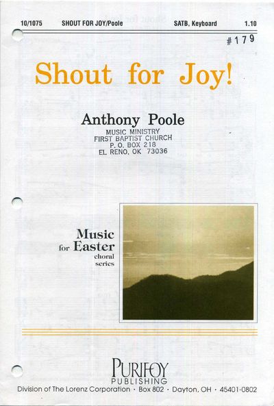 Shout For Joy - SATB - Sheet Music Purifoy Publishing Company | Biblio