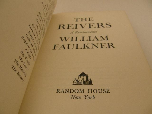The Reivers by William Faulkner - Signed First Edition - 1962 - from ...