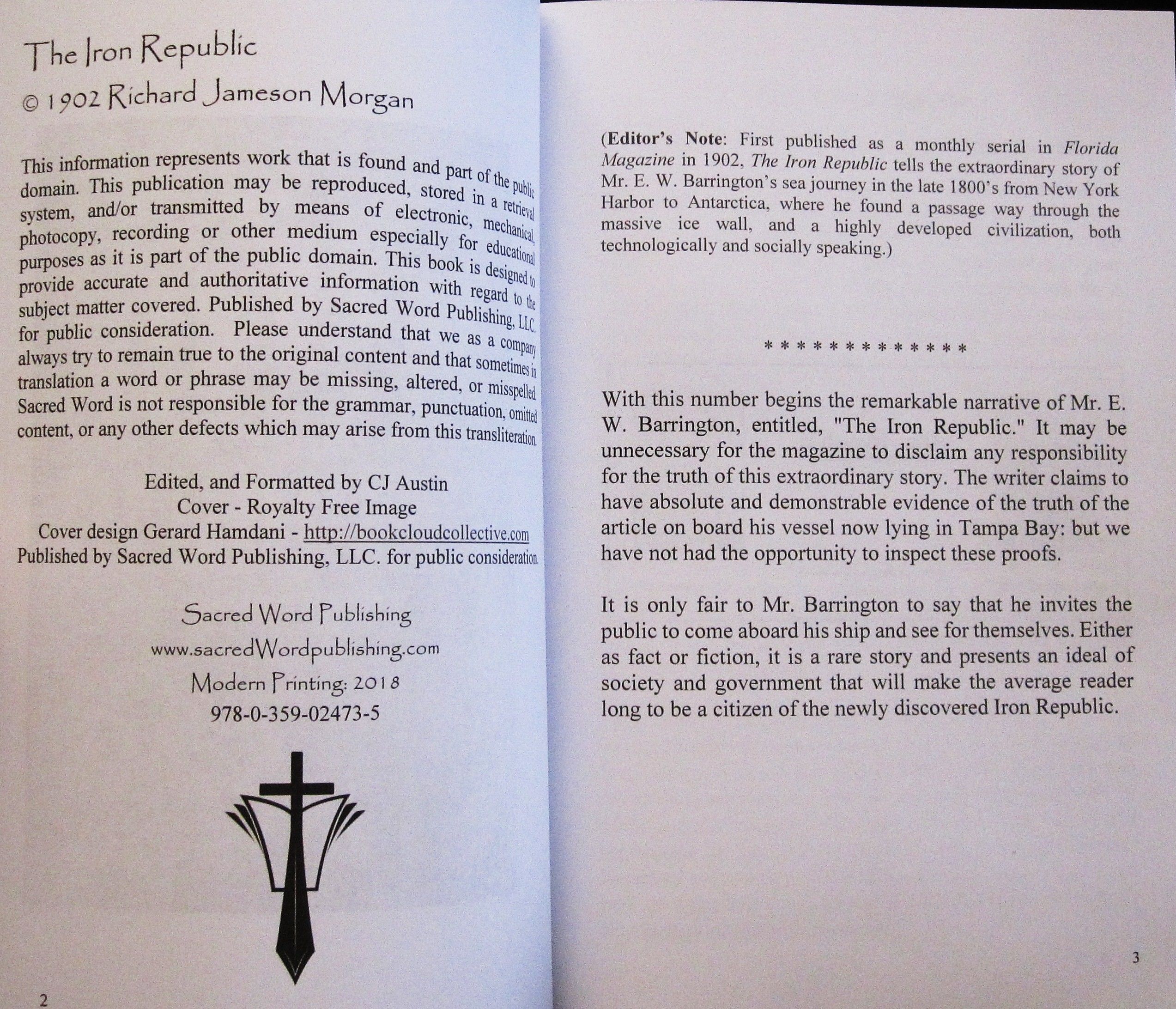 The Iron Republic by Morgan, Richard Jameson; Barrington, E. (Edward) W ...