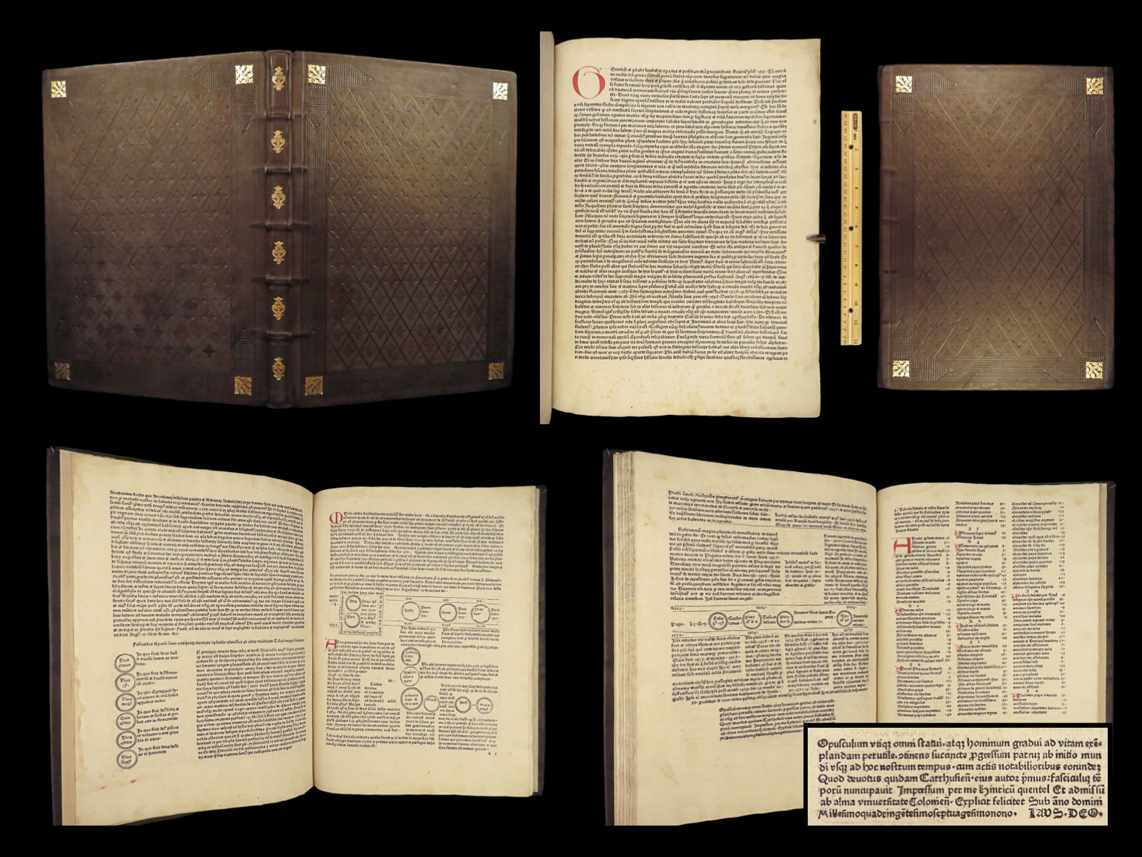 [Fasciculus temporum] by ROLEWINCK, Werner | Leather; tight and secure ...