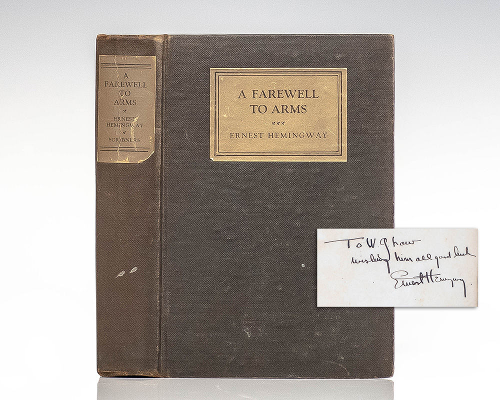 A Farewell To Arms. by Hemingway, Ernest | 1929 | Charles Scribner's ...