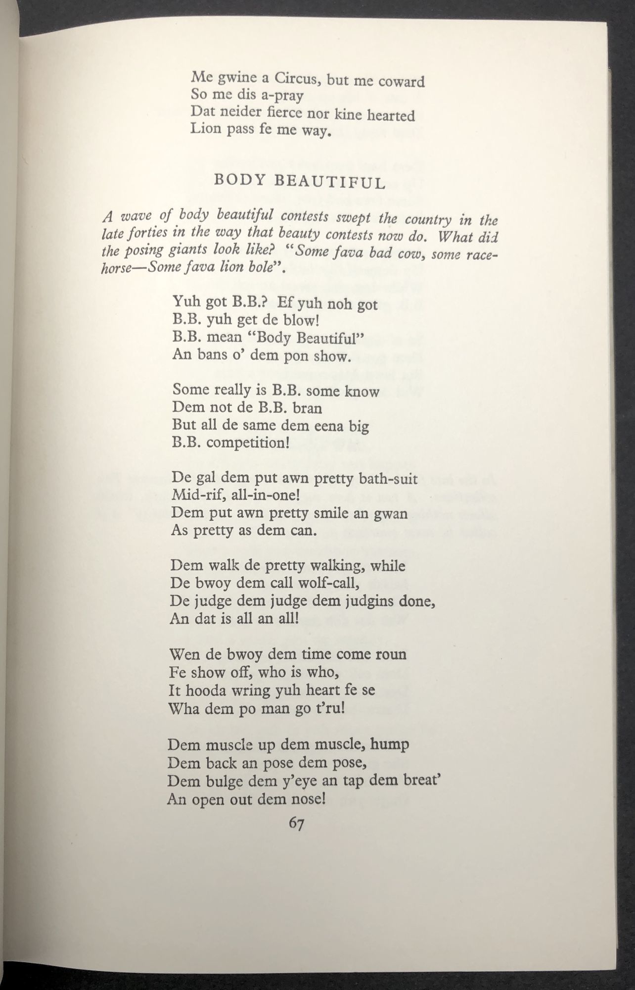 Jamaica Labrish, Dialect Poems -- signed by Bennett and Nettleford by ...