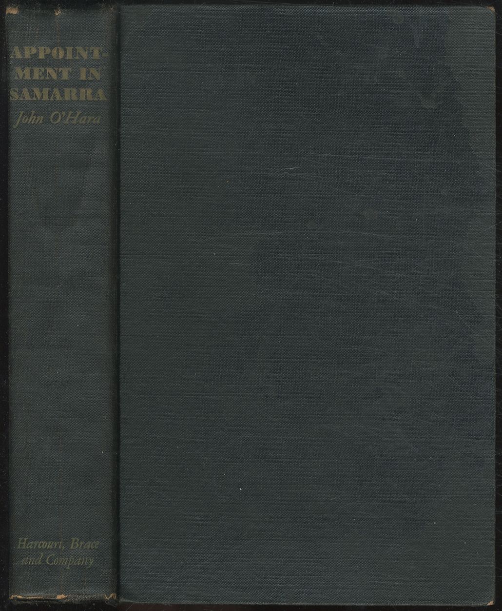 Appointment in Samarra by O'HARA, John | Hardcover | 1934 | Harcourt ...