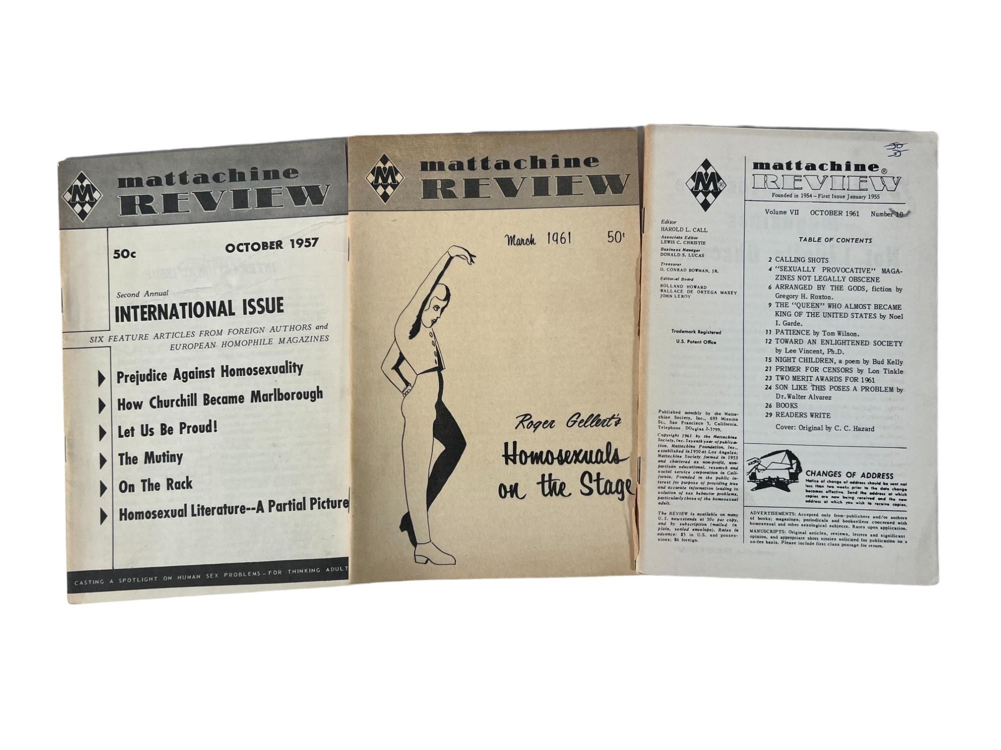 Mattachine Review, Early LGBTQ Periodical Archive, 1957-1961 by ...