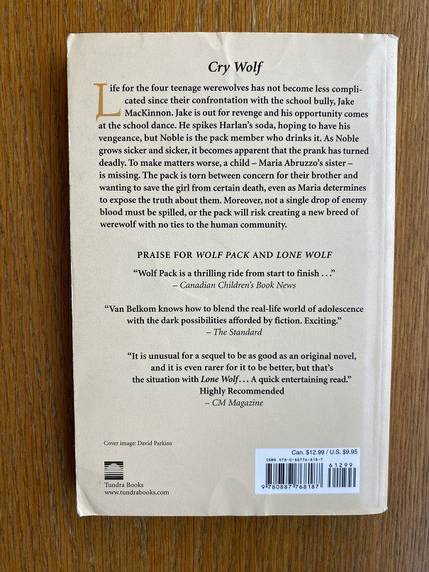 Cry Wolf by Belkom, Edo Van | Oversized Paperback | 2007 | Tundra Books ...