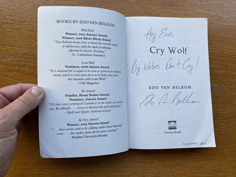 Cry Wolf by Belkom, Edo Van | Oversized Paperback | 2007 | Tundra Books ...
