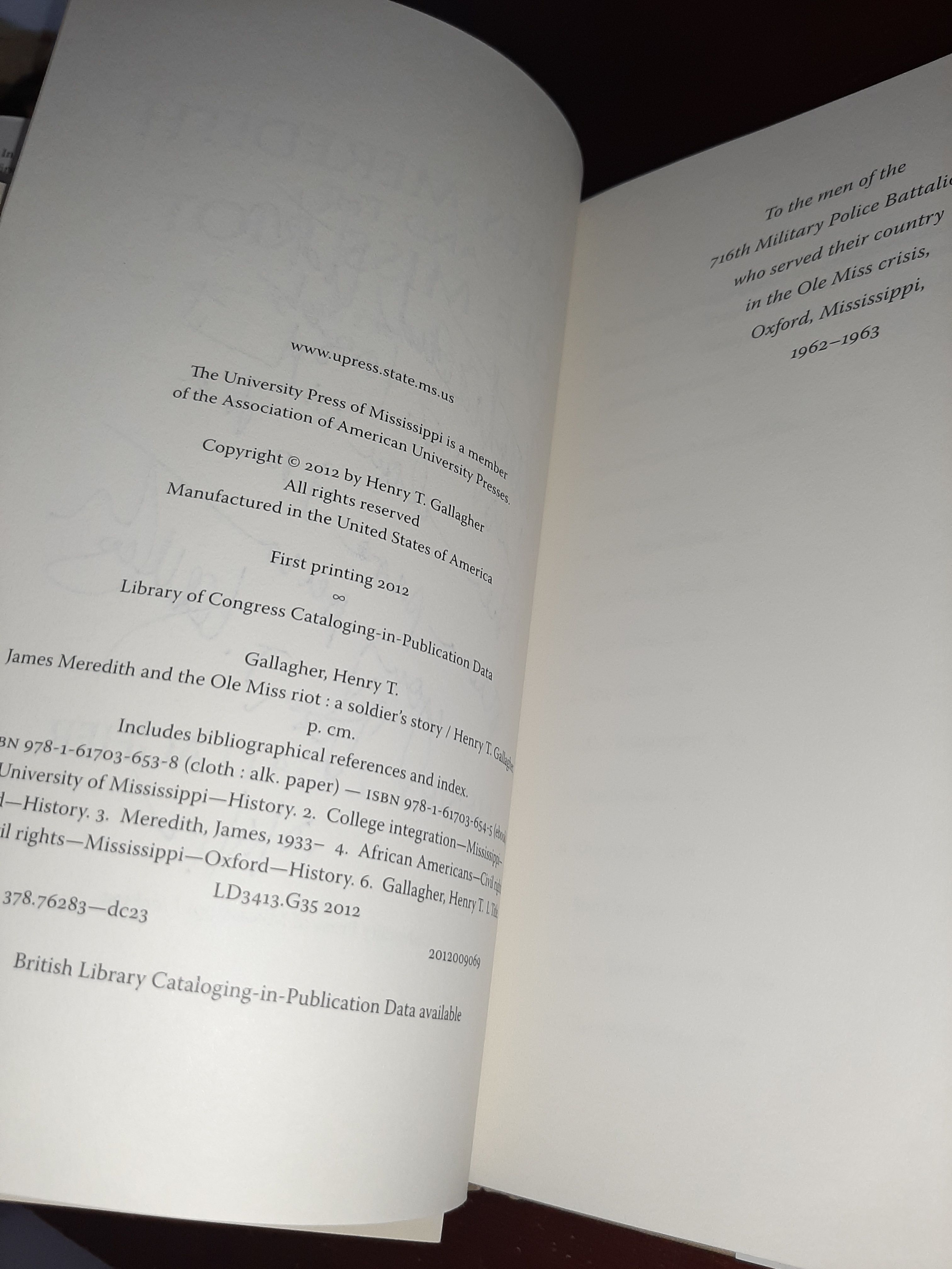 James Meredith and the Ole Miss Riot: A Soldier's Story by Henry T ...