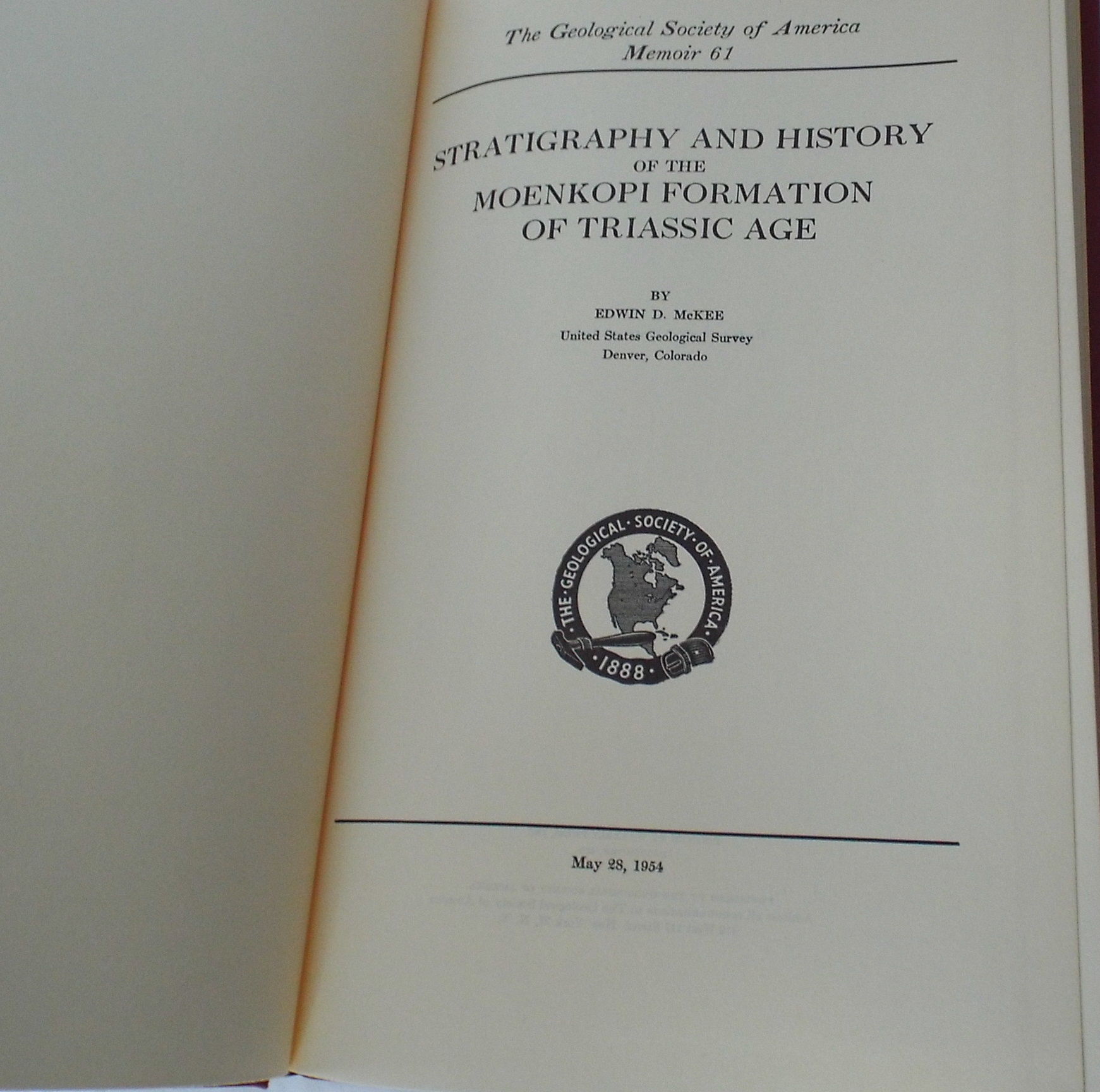 STRATIGRAPHY AND HISTORY OF THE MOENKOPI FORMATION OF TRIASSIC AGE The ...