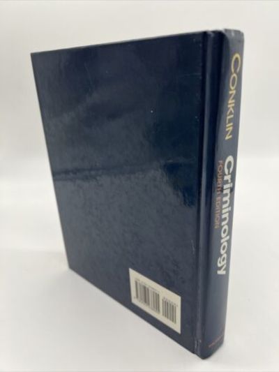 Criminology [Fourth Edition] by John E. Conklin (1992, Hardcover) by ...
