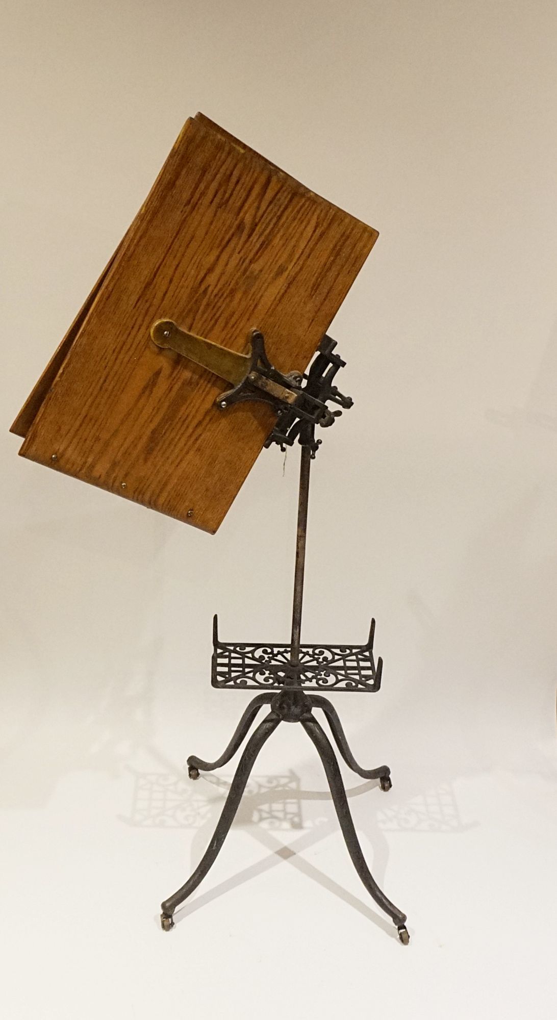 Antique Cast Iron Book Rack