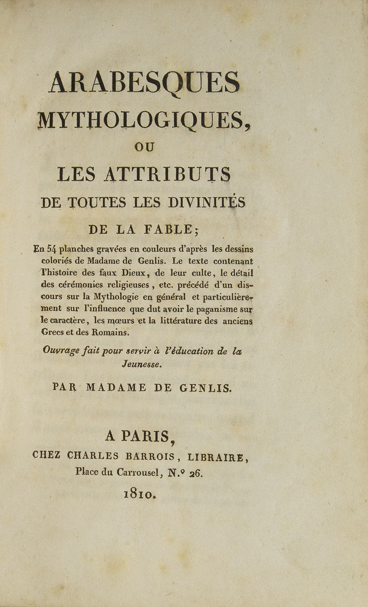 Arabesques mythologiques, ou Les attributs de toutes les divinités de ...