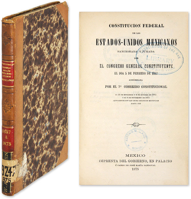 BIBLIO | Constitucion Federal de los Estados-Unidos Mexicanos ...