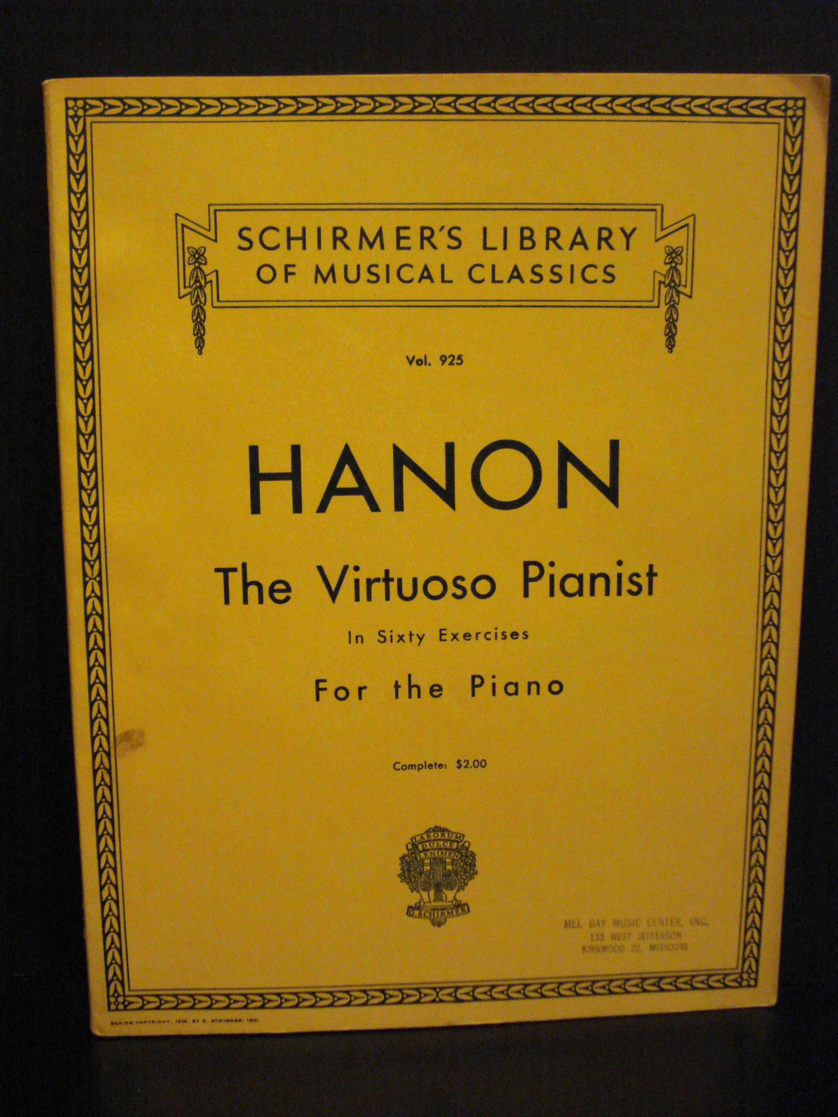 C. L. Hanon, the Virtuoso Pianist in Sixty Exercises for the Piano ...
