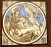 Six Minton tiles inspired by Tennyson's 'Idylls of the King'. by MOYR ...