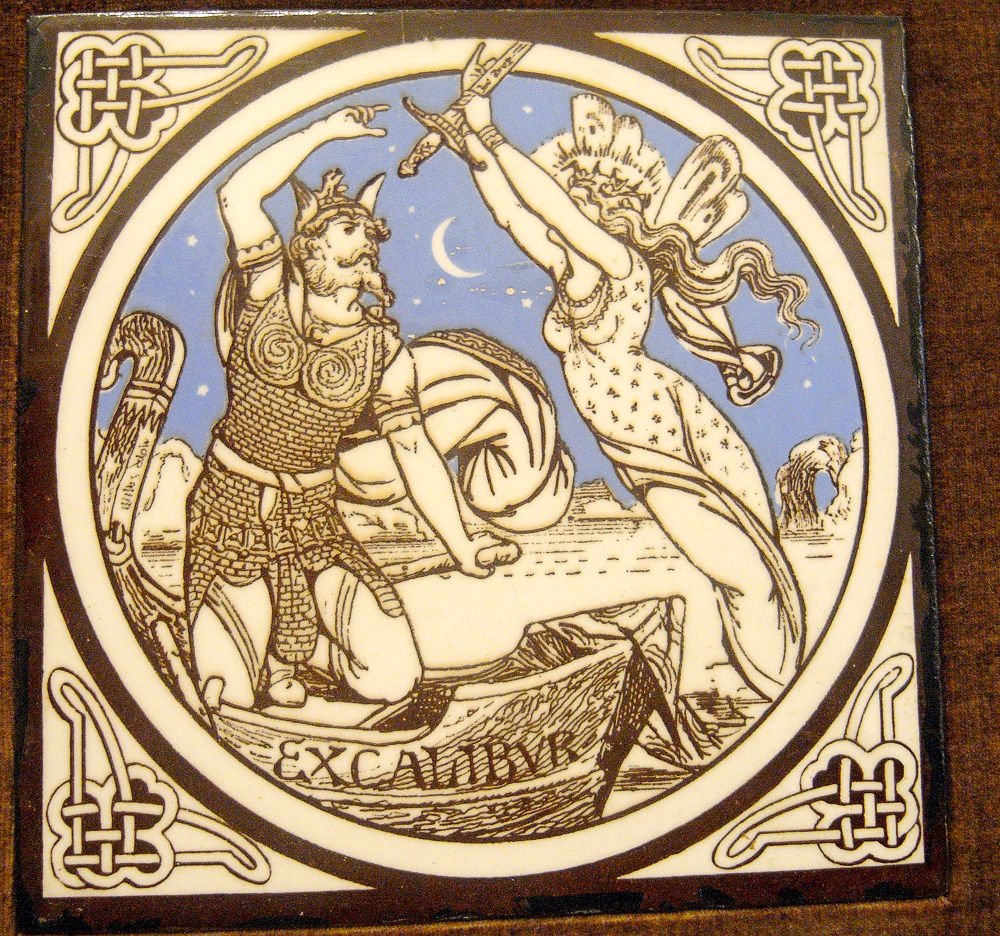 Six Minton tiles inspired by Tennyson's 'Idylls of the King'. by MOYR ...