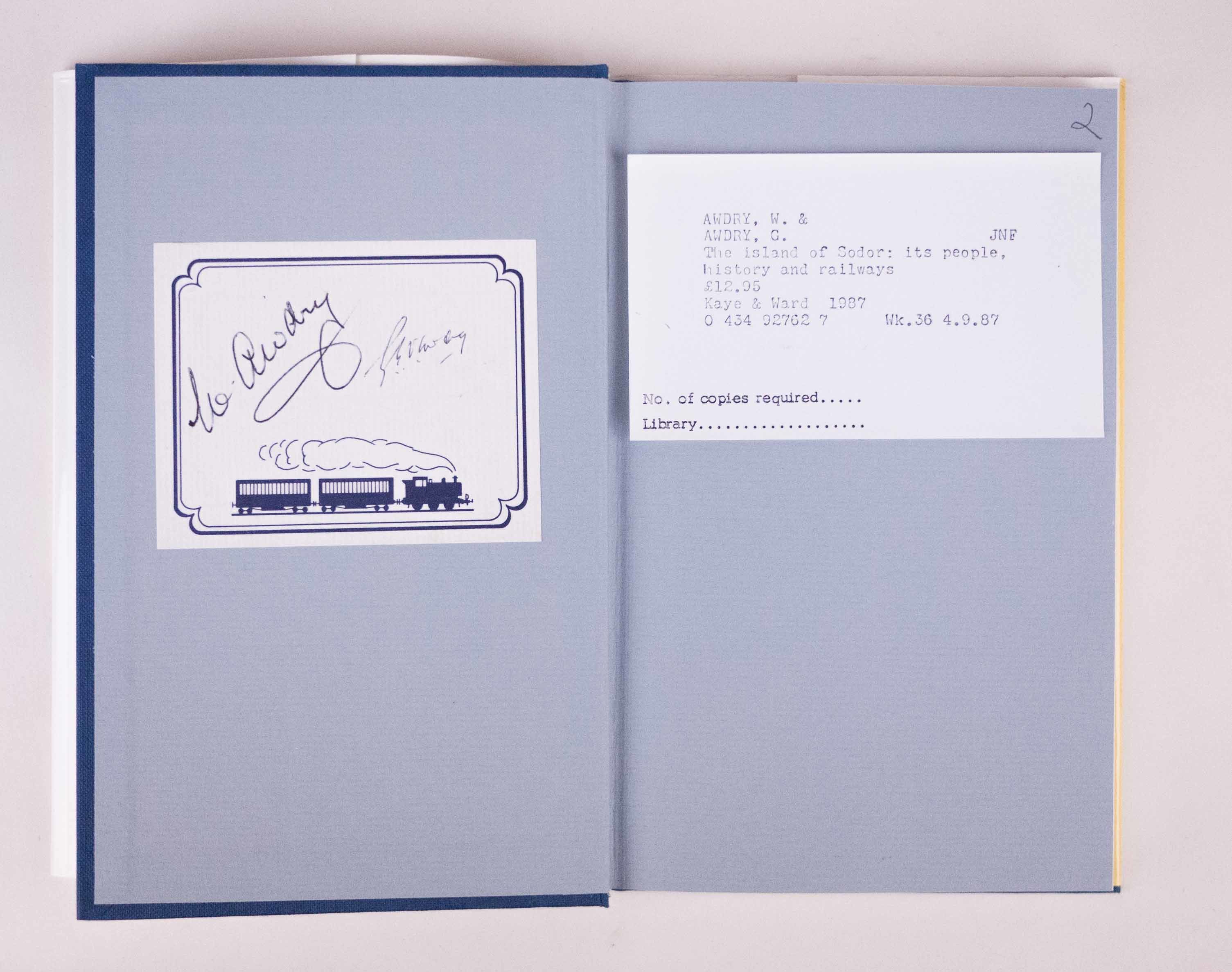 The Island of Sodor: Its People, History and Railways. by AWDRY. Rev. W ...