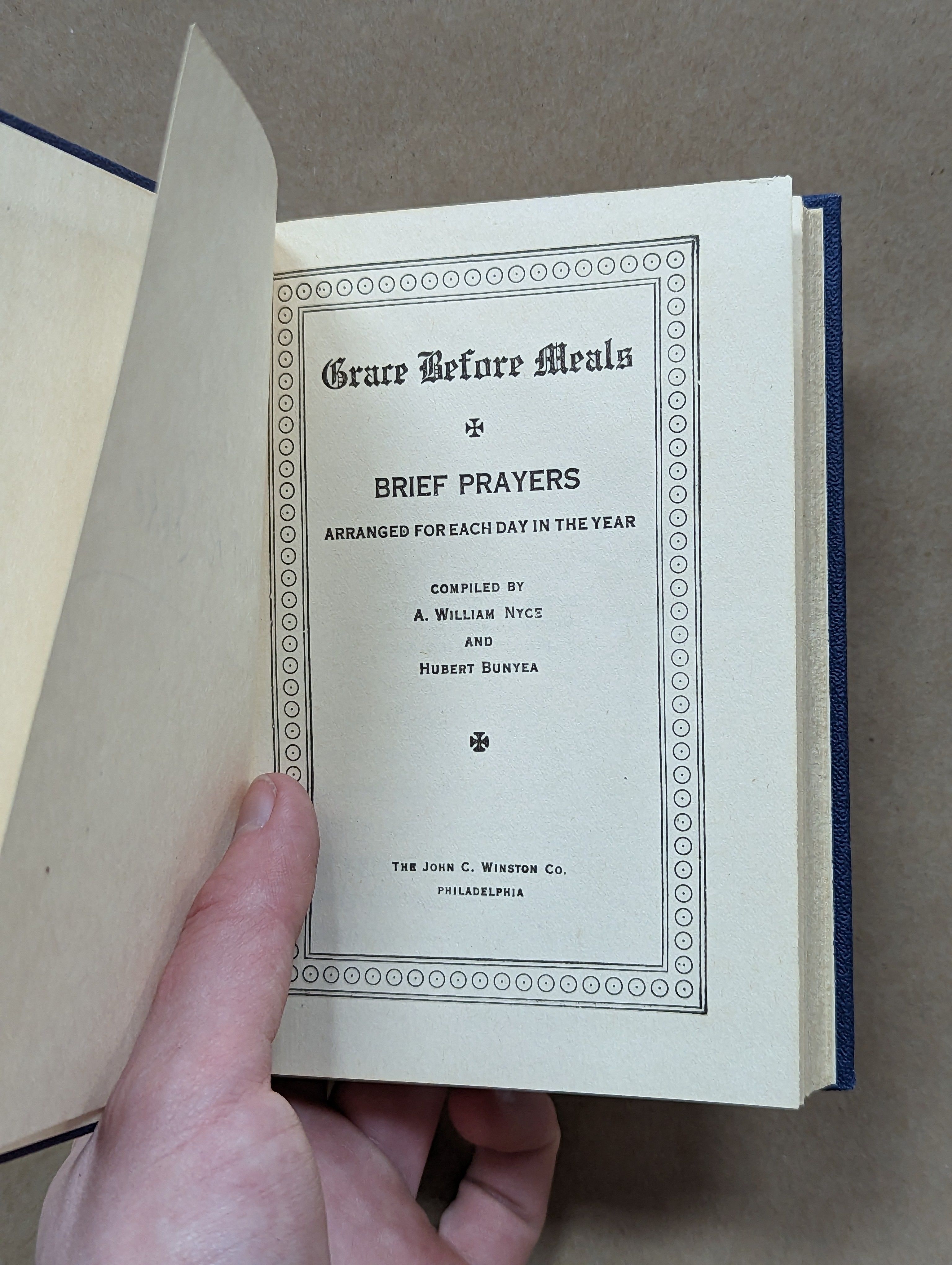 Grace Before Meals: Brief Prayers Arranged for Each Day in the Year by ...