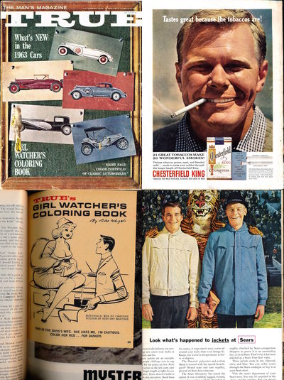True [The Man's Magazine] (Vintage magazine, November 1962) by Fawcett ...