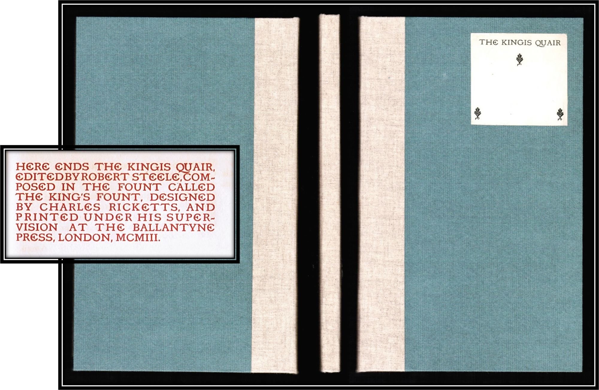 [Vale Press] The Kingis Quair by Robert Steele (1860-1944) - Editor ...
