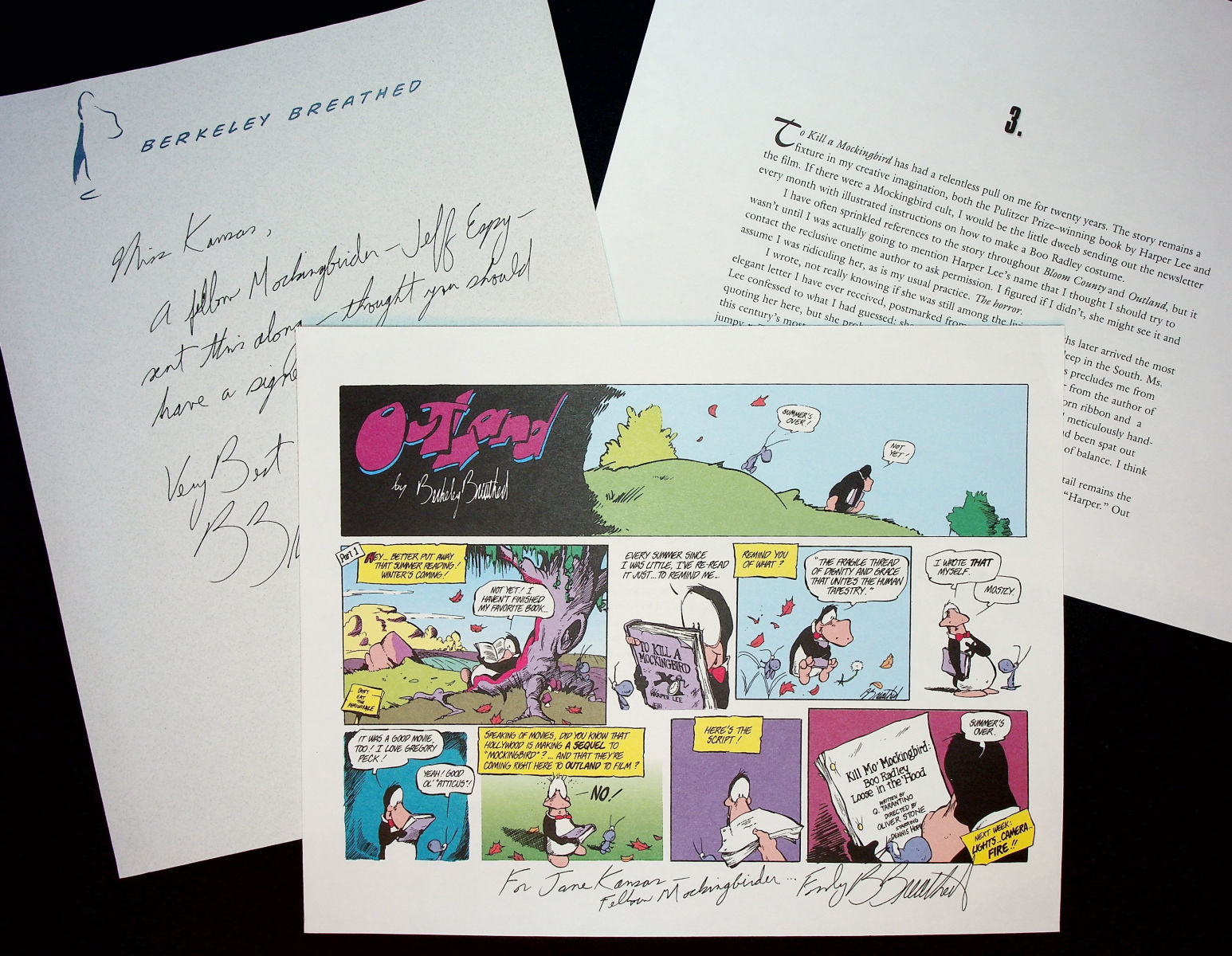 TO KILL A MOCKINGBIRD-themed Sunday Comic Strip featuring OPUS in ...
