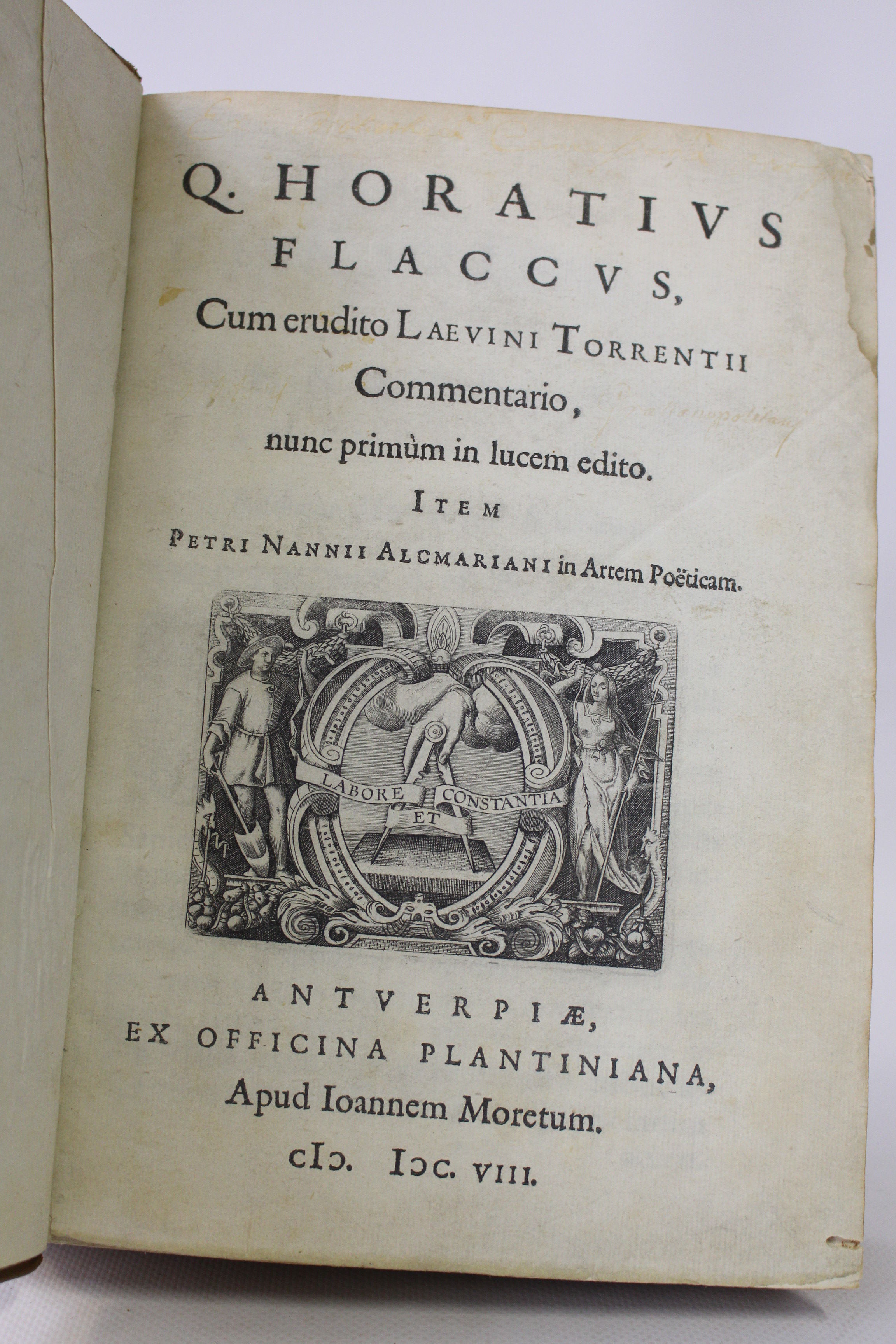 Q. Horatius Flaccus cum erudito Laevini Torrentii commentario, nunc ...