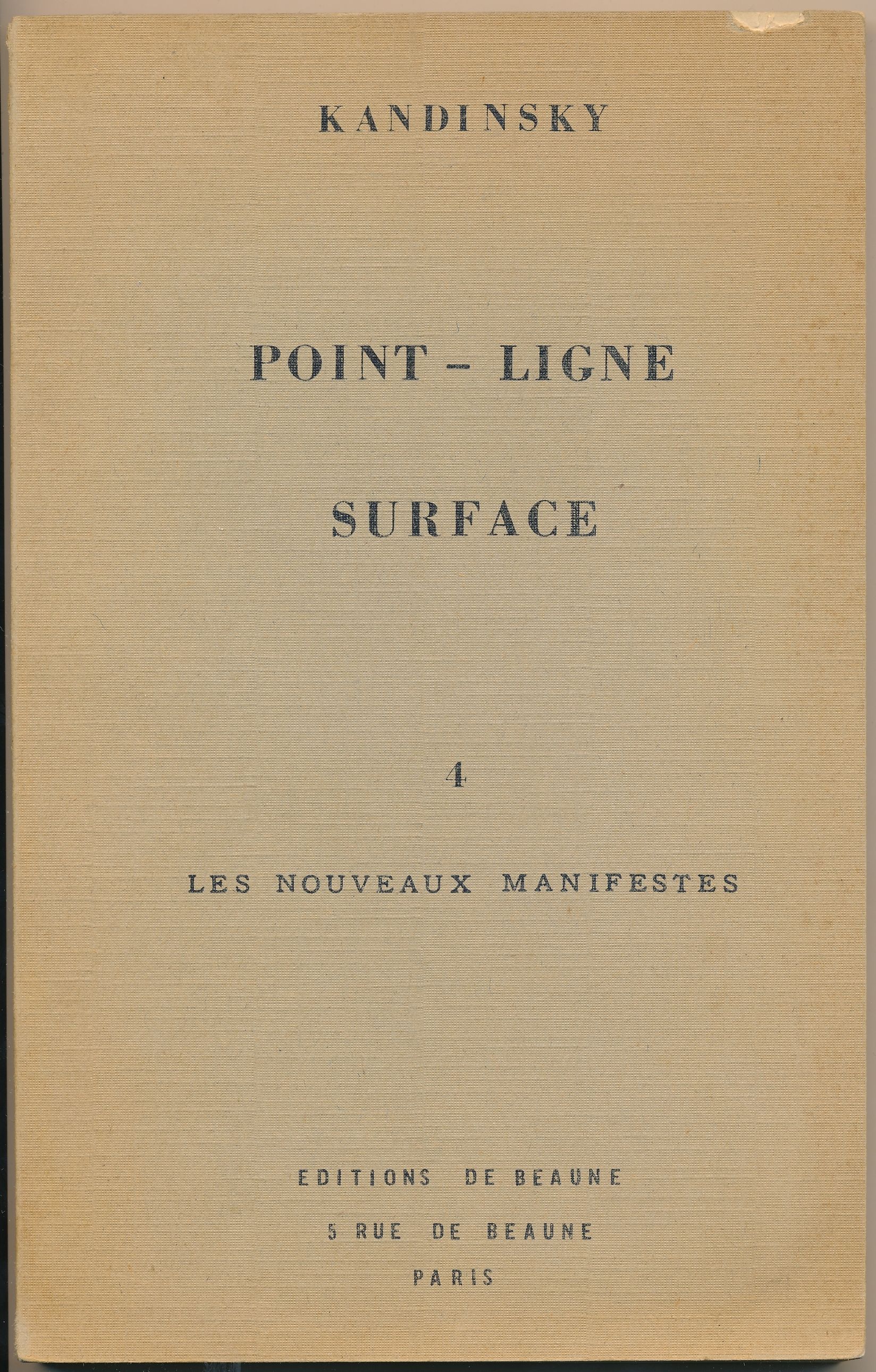 BIBLIO | Point - Ligne Surface by Wassily Kandinsky | | 1963