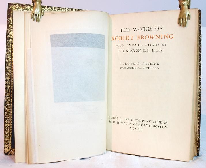 The Works of Robert Browning, 10 volumes by Browning, Robert ...