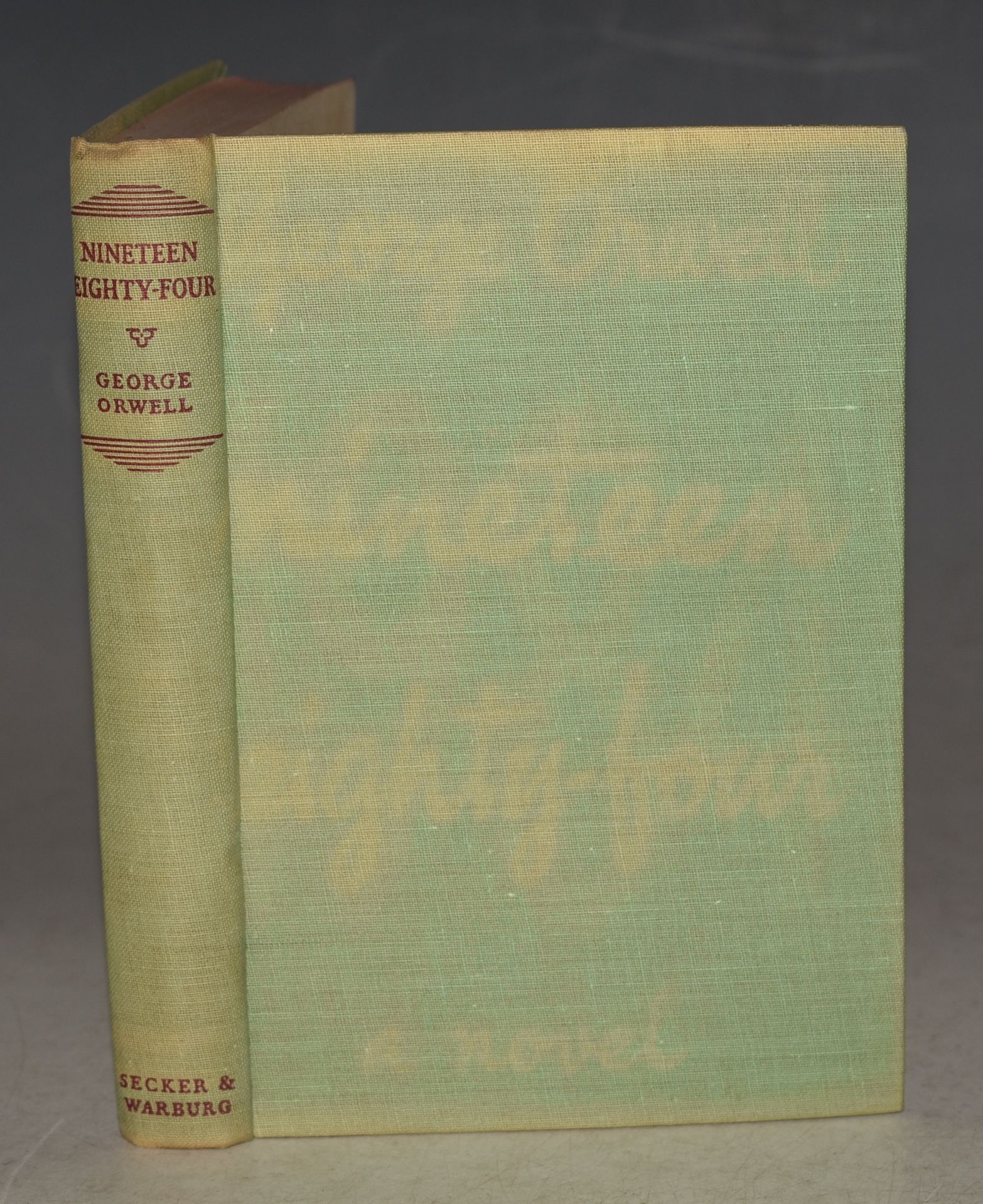 Nineteen Eighty-Four. A Novel. IN DUSTWRAPPERS by ORWELL, GEORGE ...