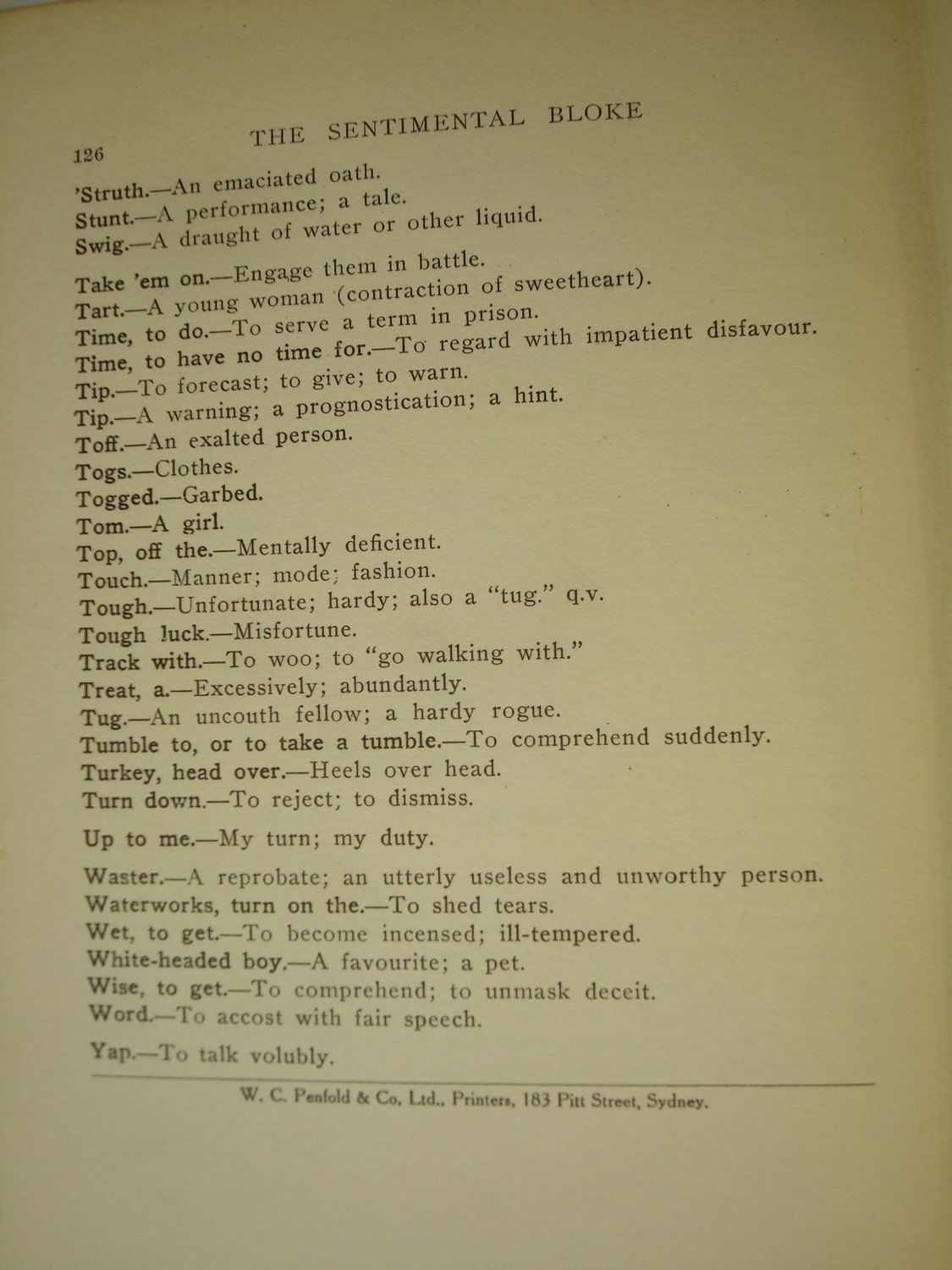 The Songs of a Sentimental Bloke [The Sentimental Bloke] ~ SIGNED by the author by DENNIS, C J ...