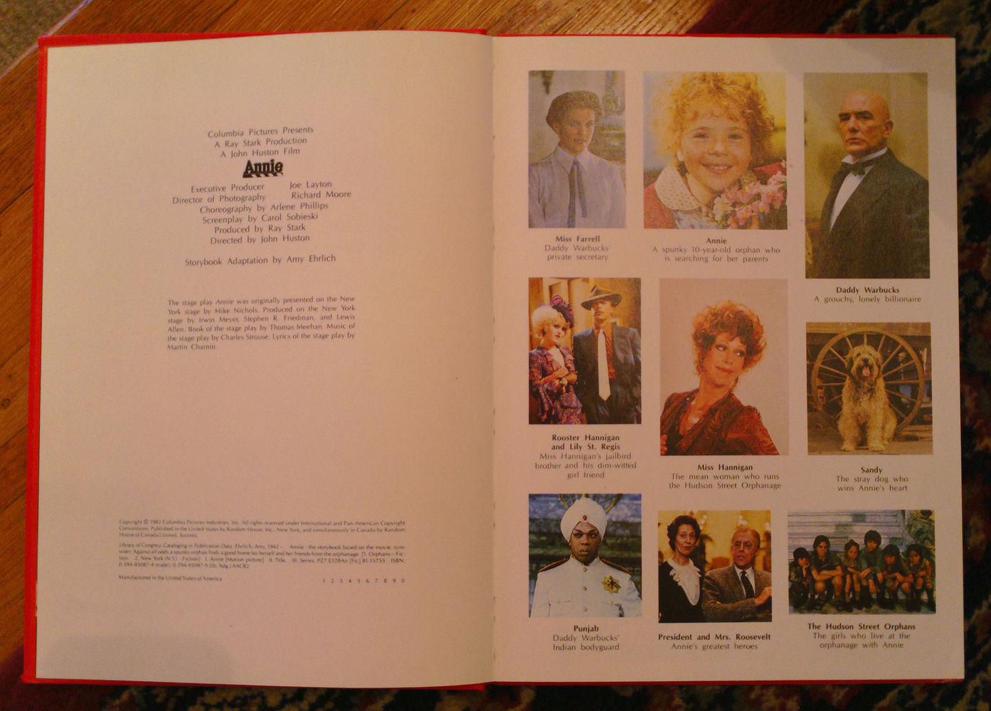 ANNIE : THE STORYBOOK : BASED ON THE MOVIE by Ehrlich, Amy | Hardcover ...