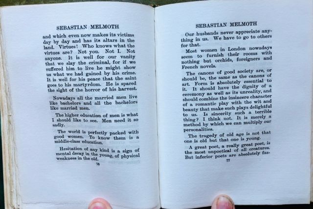 BIBLIO | Sebastian Melmoth by Oscar Wilde | Hatchards | 1911 | Arthur ...