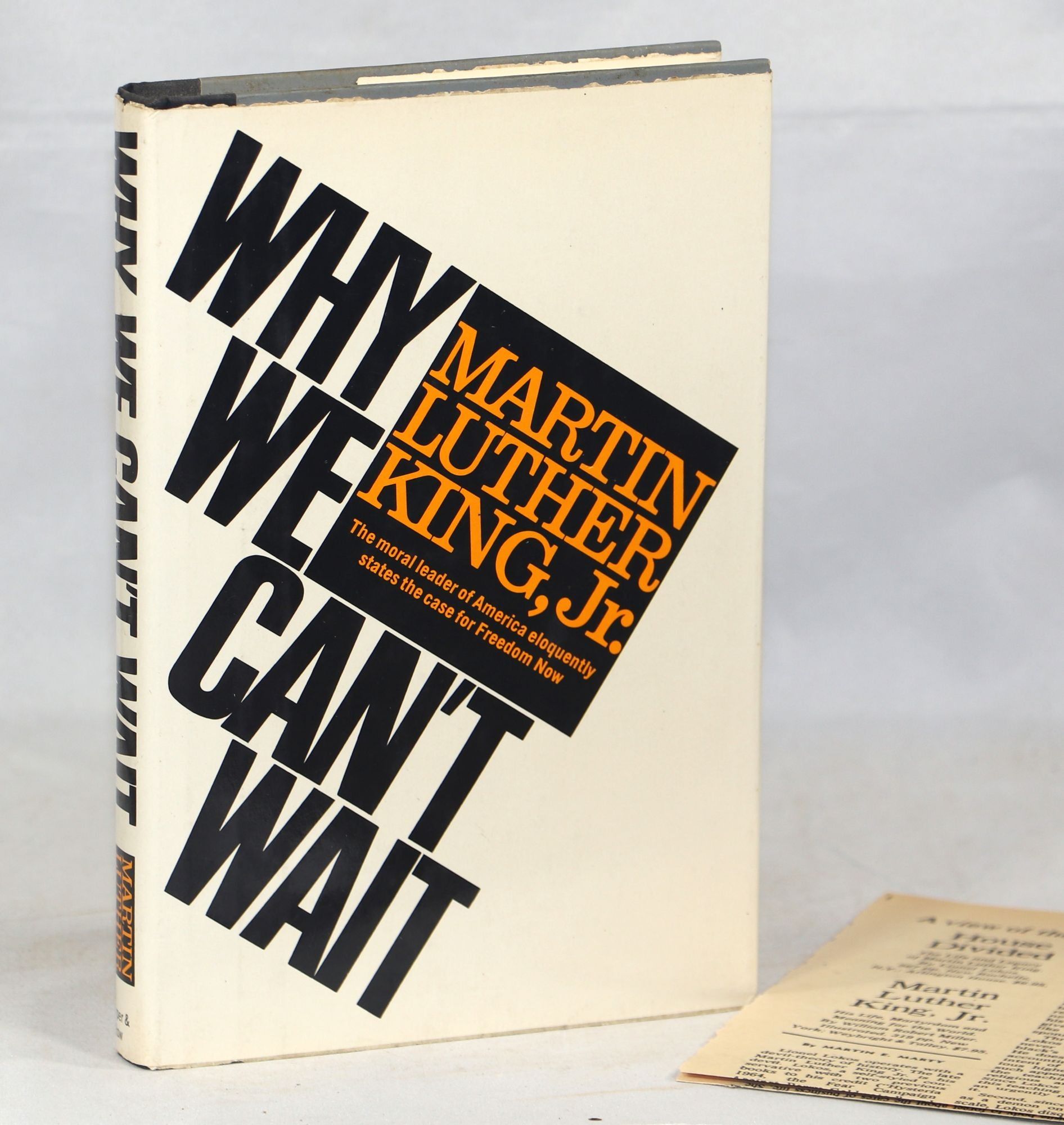Why We Can't Wait by King, Jr., Martin Luther | Hardcover | 1964 ...