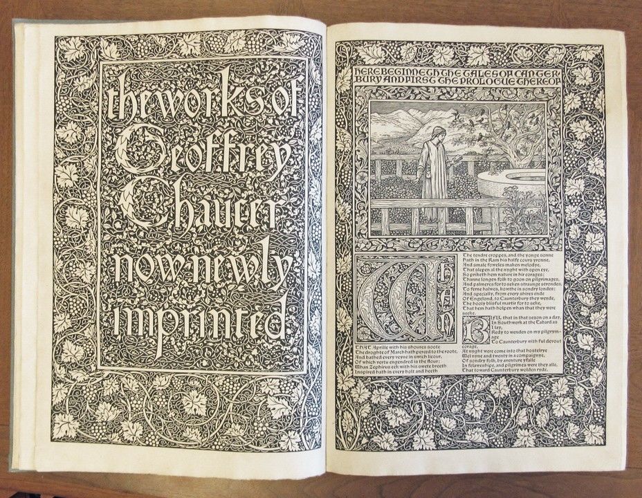 THE WORKS OF GEOFFREY CHAUCER. From the Ellesmere manuscript of The ...