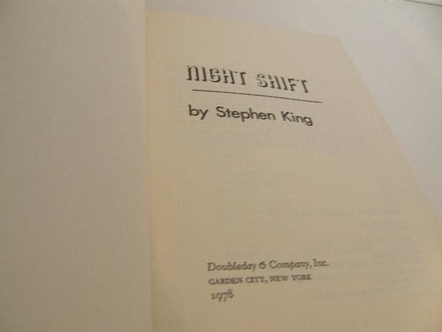 Night Shift by King, Stephen | Hardcover | 1977 | Doubleday, New York ...