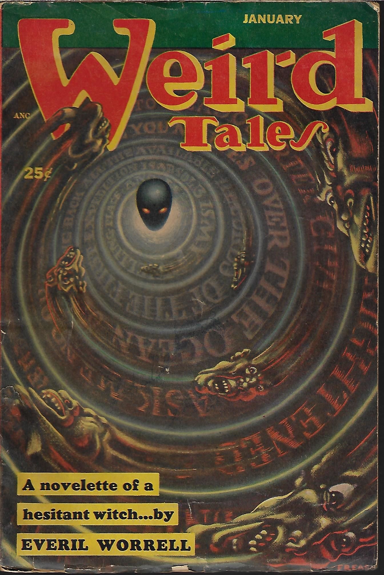 WEIRD TALES: January, Jan. 1953 by Weird Tales (Everil Worrell; Dr ...
