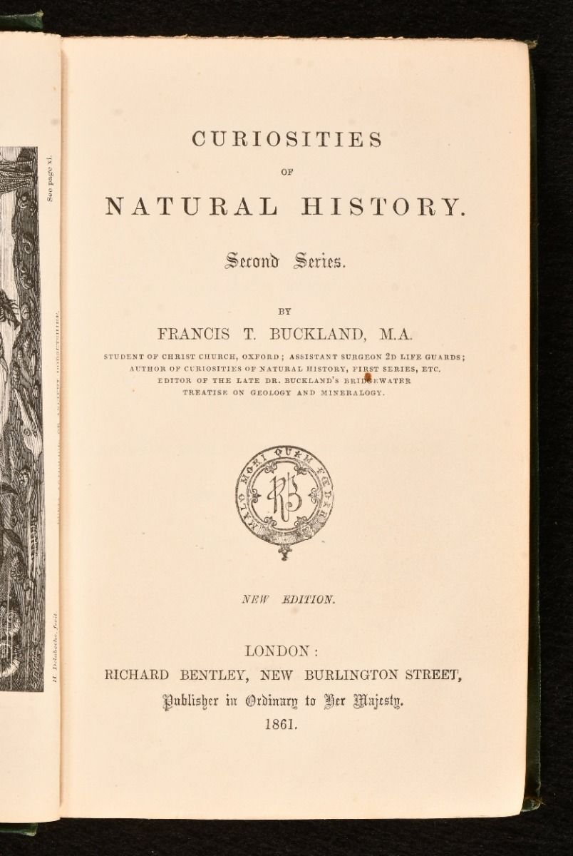 Curiosities of Natural History by Francis T. Buckland | Cloth | 1861 ...
